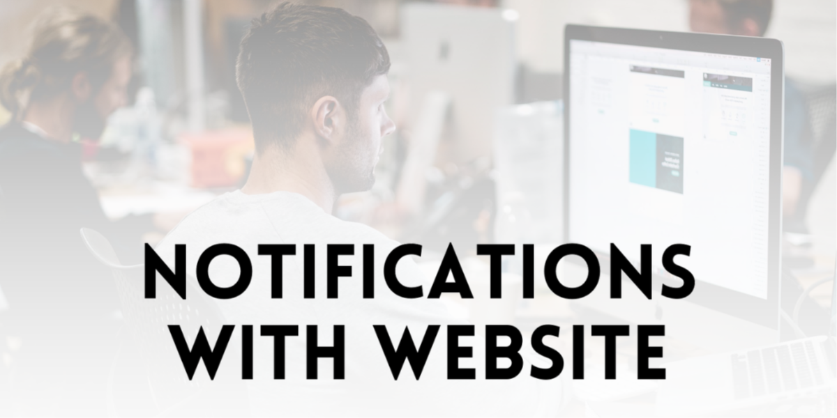 Notifications With Website Login Page